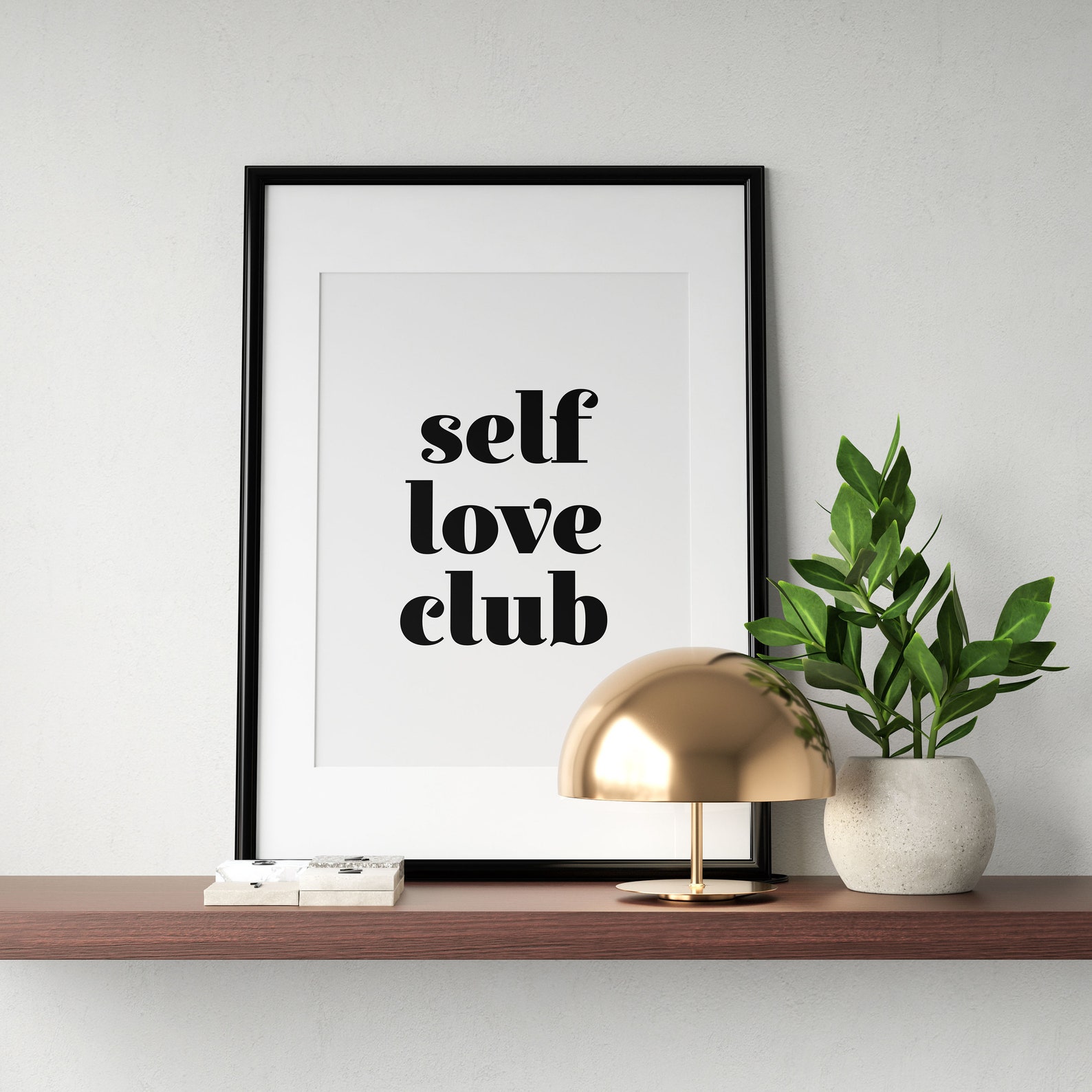 Self Love Club Print Self Love Poster Self Care Wall Art - Etsy
