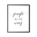 Jingle All the Way Print Holiday Poster Christmas Wall Art - Etsy