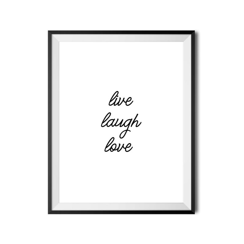 Live Laugh Love Printable Wall Art Living Room Poster - Etsy