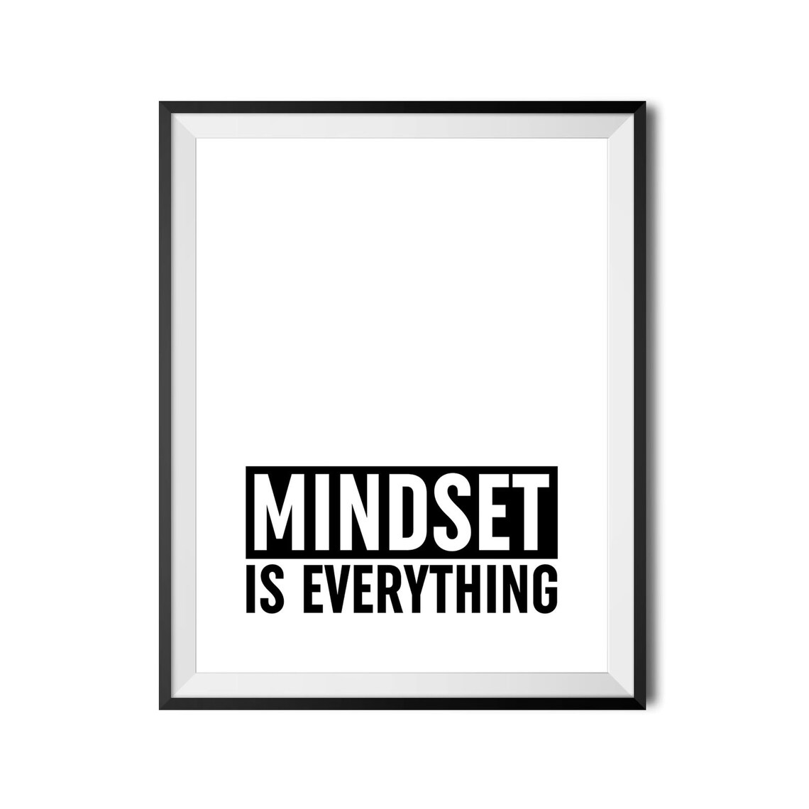 Mindset is Everything Print Office Poster Classroom - Etsy