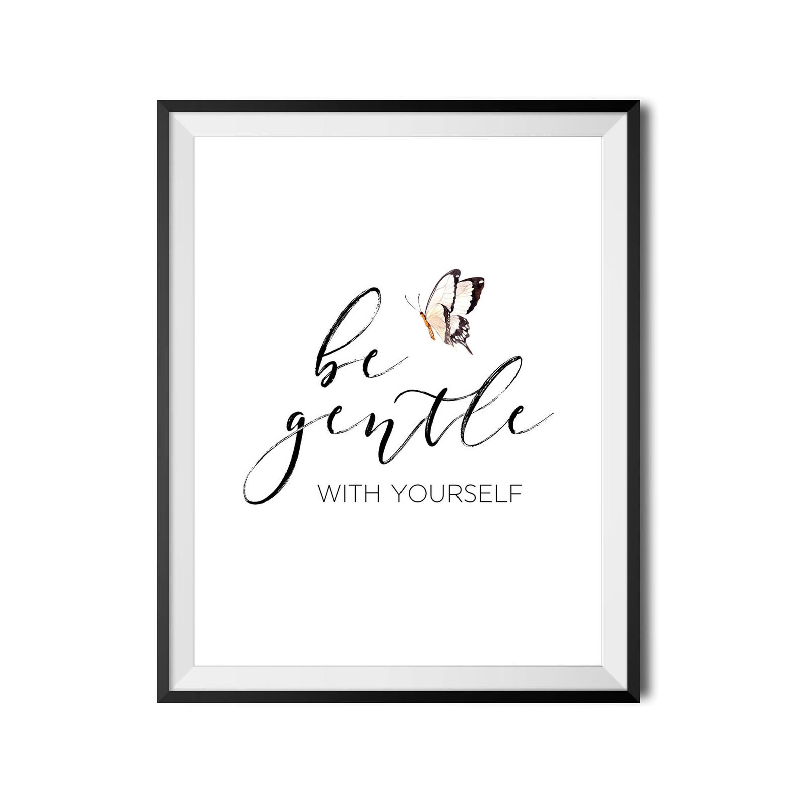 Be Gentle With Yourself Print, Self Love Poster, Self Care Printable ...
