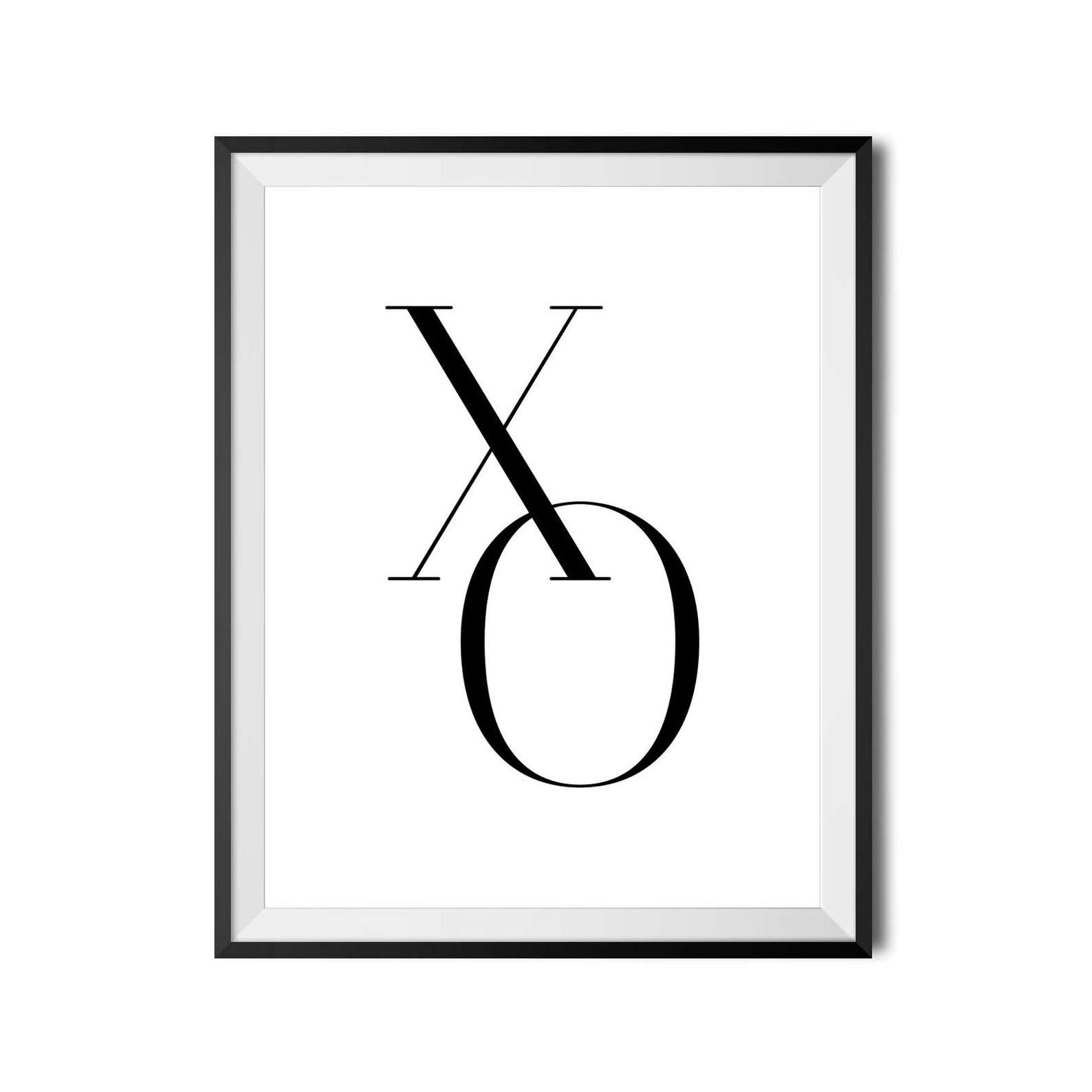 XO Printable Wall Art Modern Bedroom Poster Fashion Wall - Etsy