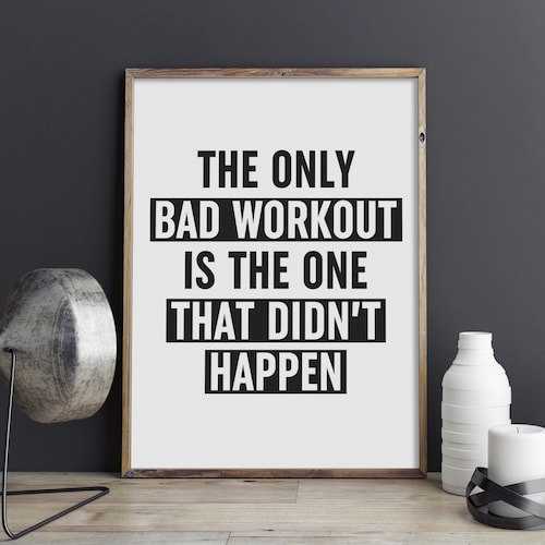 Bad Ass Fitness Poster Gym Poster Workout Motivation - Etsy