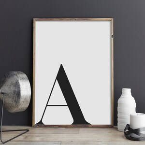 Printable Letter, Letter Sign, Printable Wall Art, Letters Poster ...