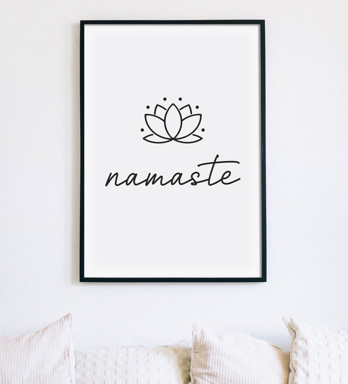 Namaste Print Meditation Poster Namaste Wall Art Zen - Etsy