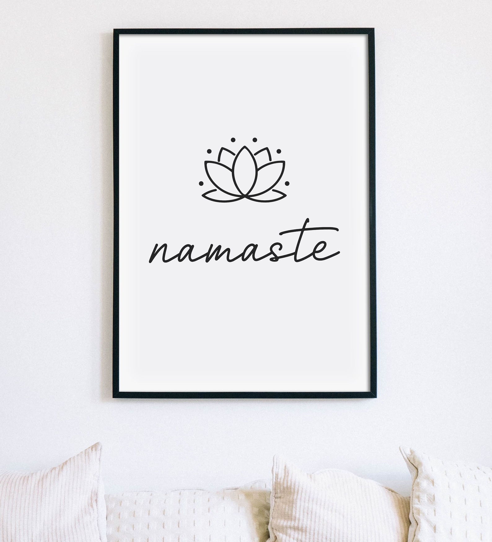 Namaste Print, Meditation Poster, Namaste Wall Art, Zen Printable Art ...