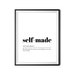 Self-made Definition Print, Home Office Decor, Small Business ...