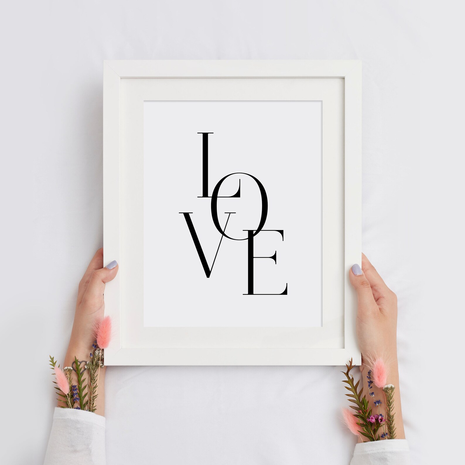 Love Printable Wall Art Love Sign Modern Bedroom Poster | Etsy