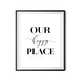 Our Happy Place Printable Art, Living Room Poster, Entry Room Wall Art ...