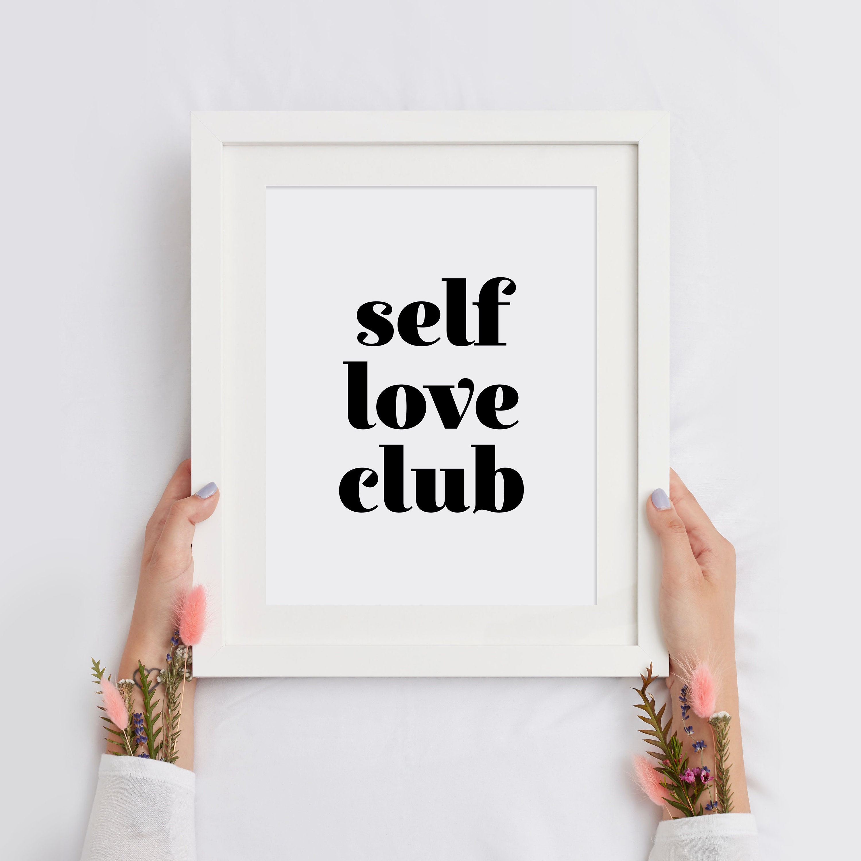 Self Love Club Print Self Love Poster Self Care Wandkunst - Etsy.de