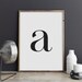 Printable Letter Letter Sign Printable Wall Art Letters - Etsy