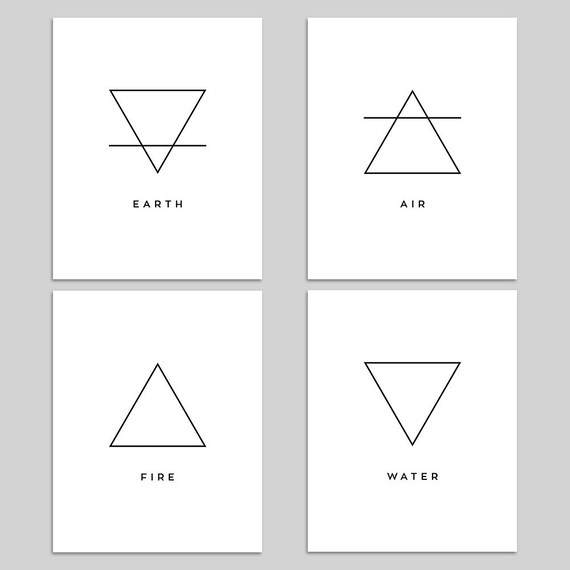 The Four Elements Triangles