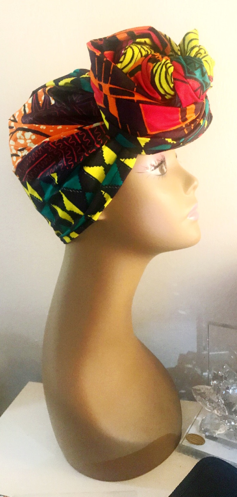 African Print Head Wrap - Etsy