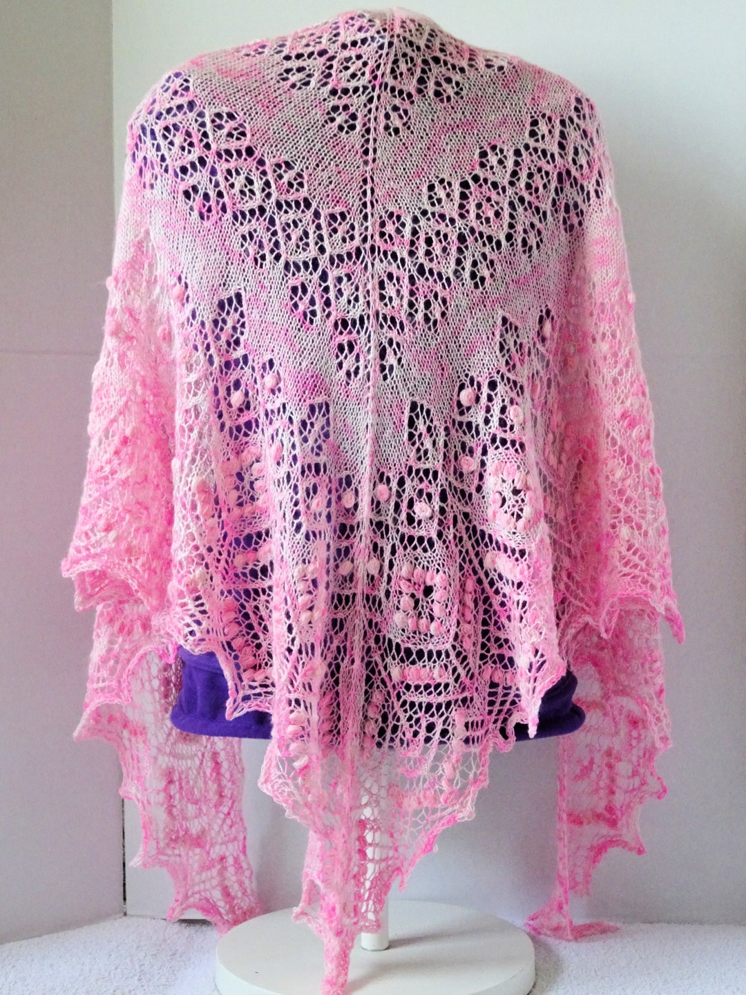 Plum Blossom Lace Shawl - Etsy