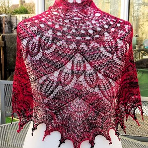 Dark and Desirable Lace Shawl - Etsy