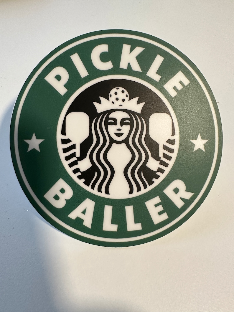 Pickleball Vinyl Sticker: Weatherproof - Water Bottle or Put It ...
