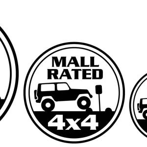 Mall Rated 4x4 Decal - Etsy