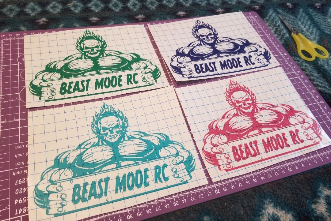Official BEASTMODE RC Skull Logo Vinyl Decal - Etsy