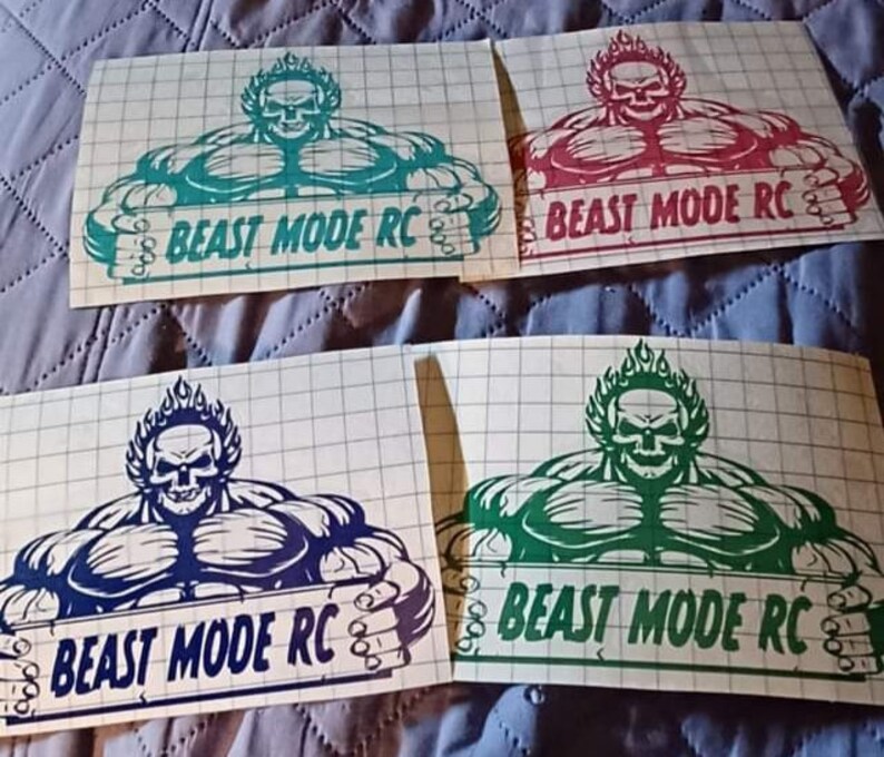 Official BEASTMODE RC Skull Logo Vinyl Decal - Etsy