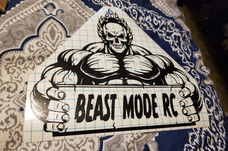 Official BEASTMODE RC Skull Logo Vinyl Decal - Etsy
