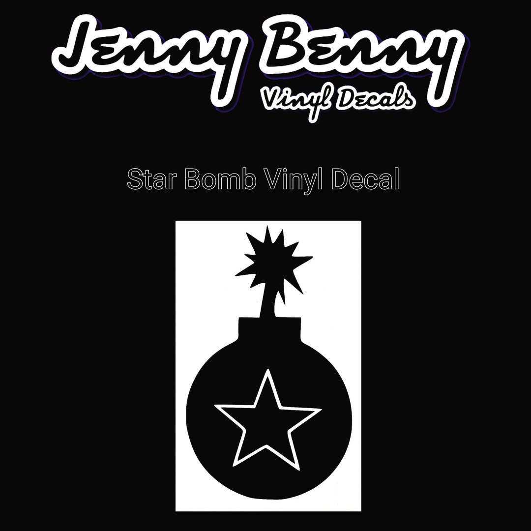 Star Bomb Vinyl Decals - Etsy