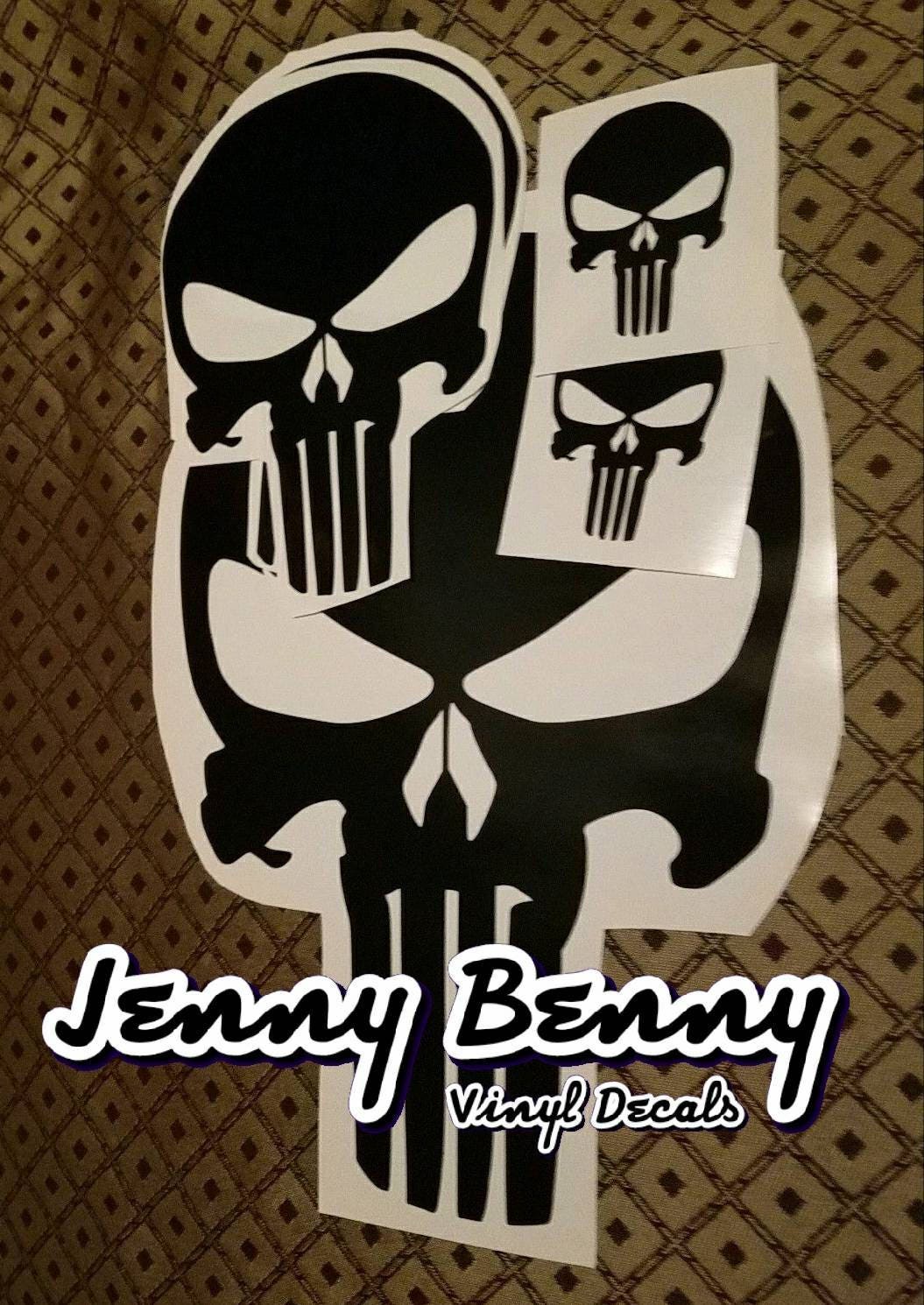 Punisher Vinyl Decal - Etsy