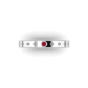 TINY HOWL'S HEART : Anime Inspired Engagement Ring | Ruby & Diamond ...