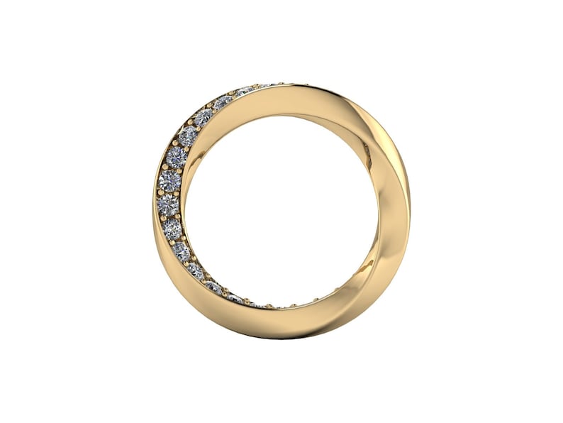 DIAMOND MOBIUS : Mobius Strip Ring Science Inspired Diamond - Etsy