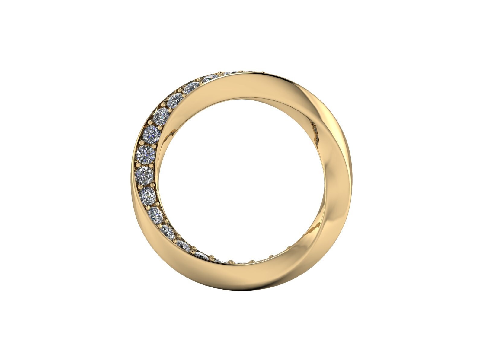 DIAMOND MOBIUS : Mobius Strip Ring Science Inspired Diamond | Etsy