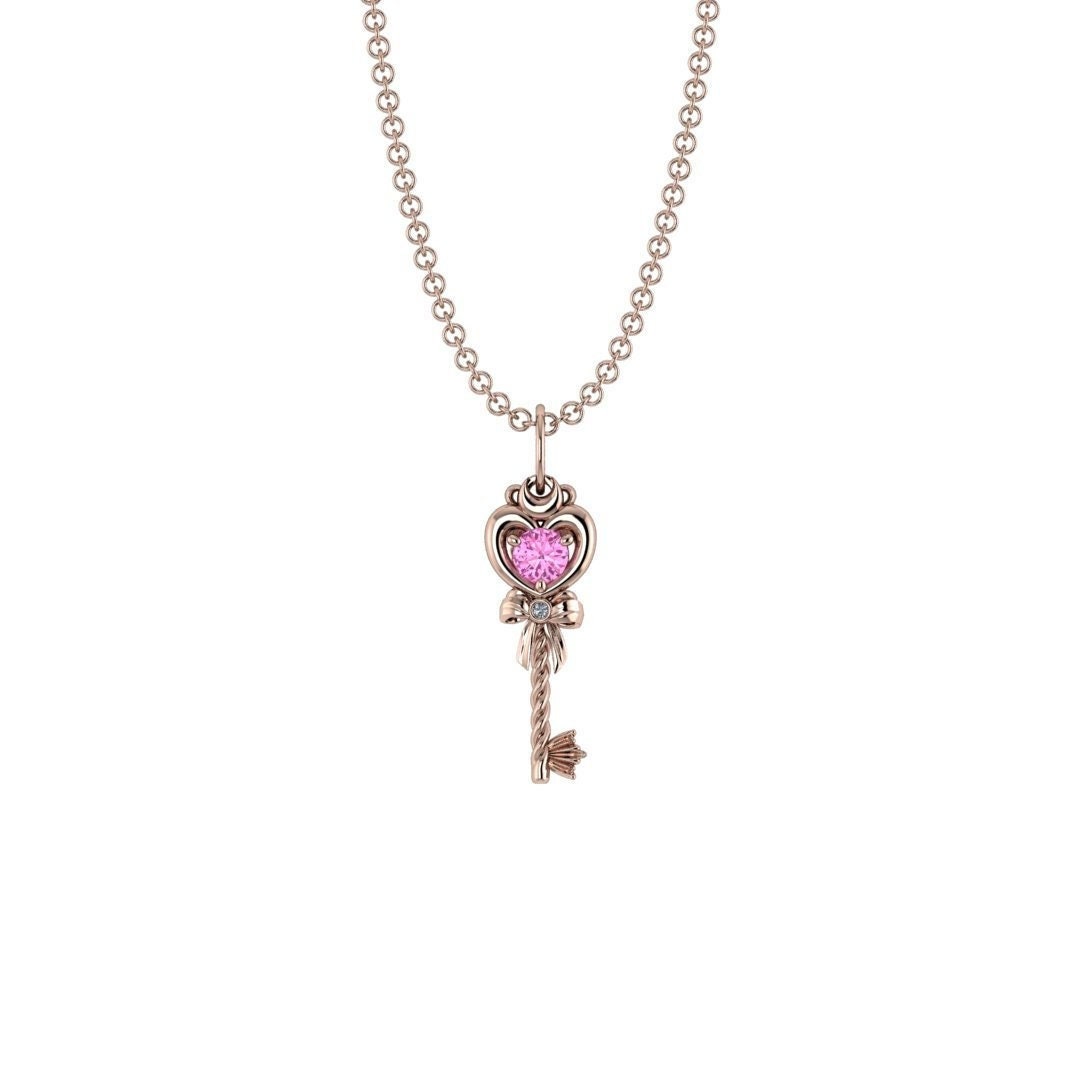 Kay Open Heart Key Necklace