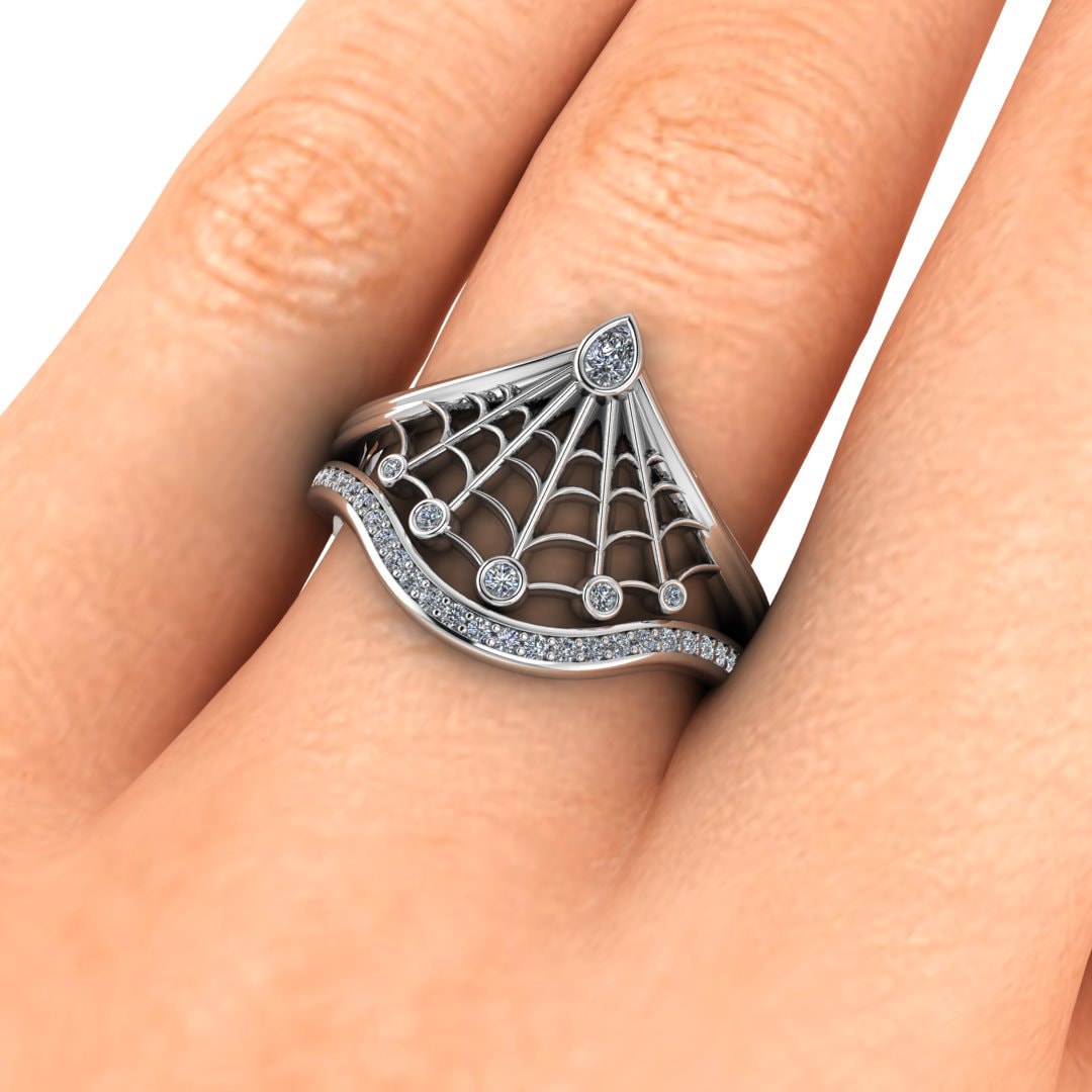 GWEN : Spider Web Ring Spider Ring Web Ring Spider | Etsy
