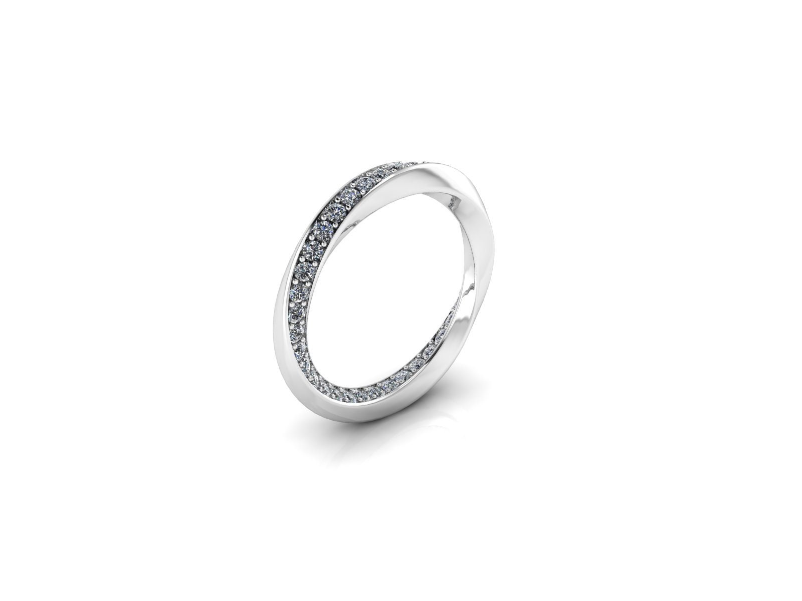 DIAMOND MOBIUS : Mobius Strip Ring Science Inspired Diamond | Etsy