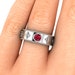 HOWL'S HEART : Anime Inspired Wedding Band Ruby Engagement Ring Promise ...