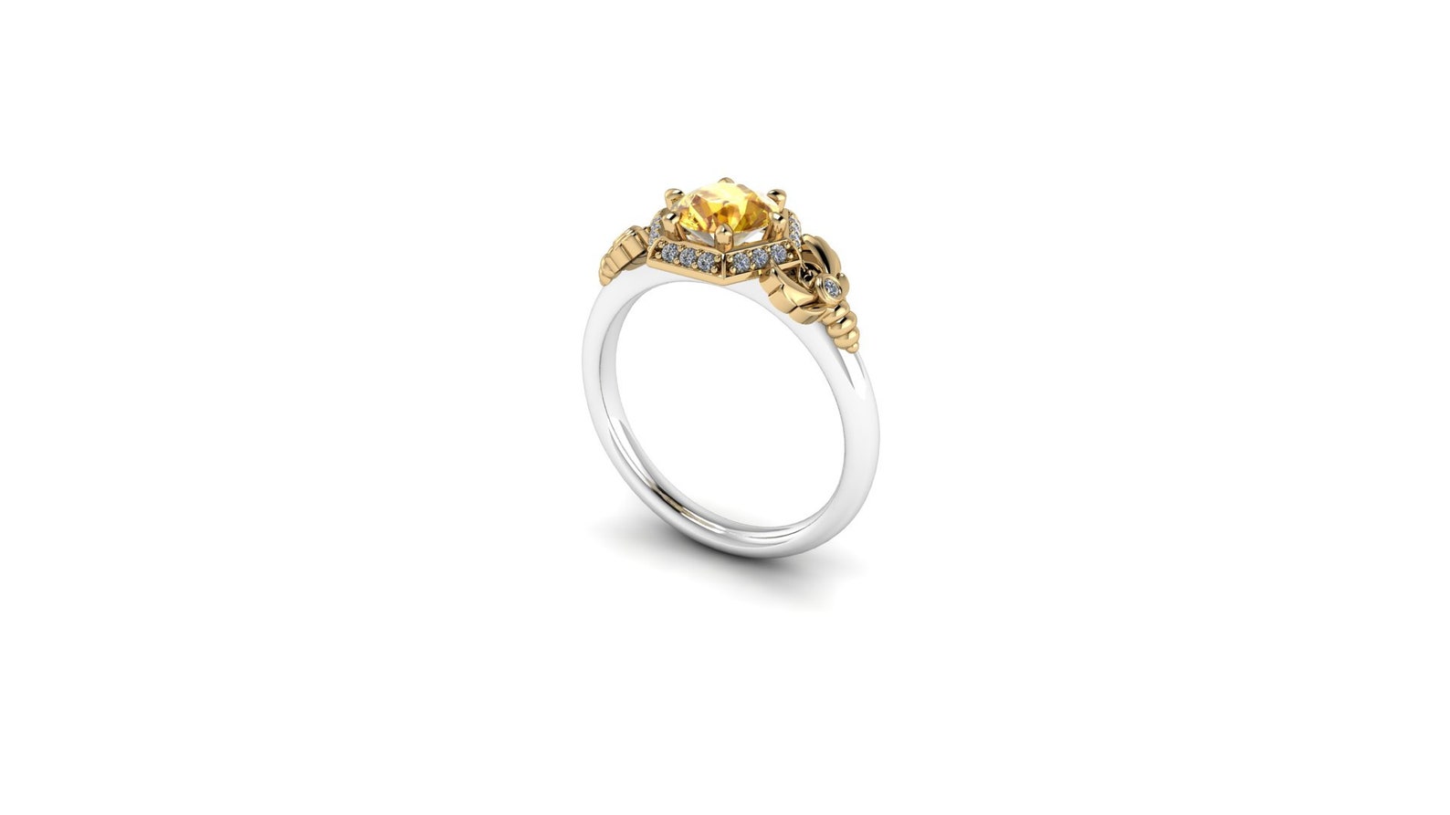 MELISSAE : Honey Bee Engagement Ring. Art Nouveau Inspired Bee Ring ...