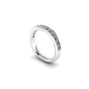 VINTAGE GRACE : Bead Set Half Eternity or Full Eternity Wedding Band ...