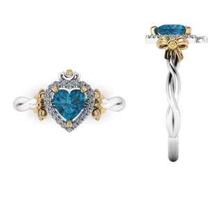 MOON SQUAD : Anime Inspired Heart Ring | Choose Your Gemstone ...