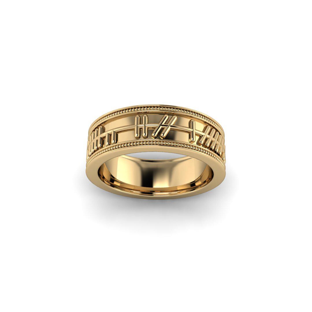 GRÁ GO DEO : "love Forever" Ogham Wedding Ring | Celtic | Irish ...