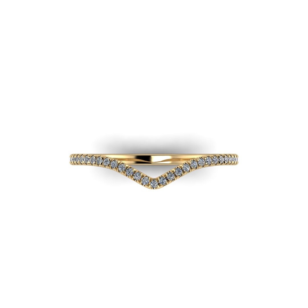 POINTUE BAND : Diamond Chevron Band | Pointed Band | V Band | Matching ...