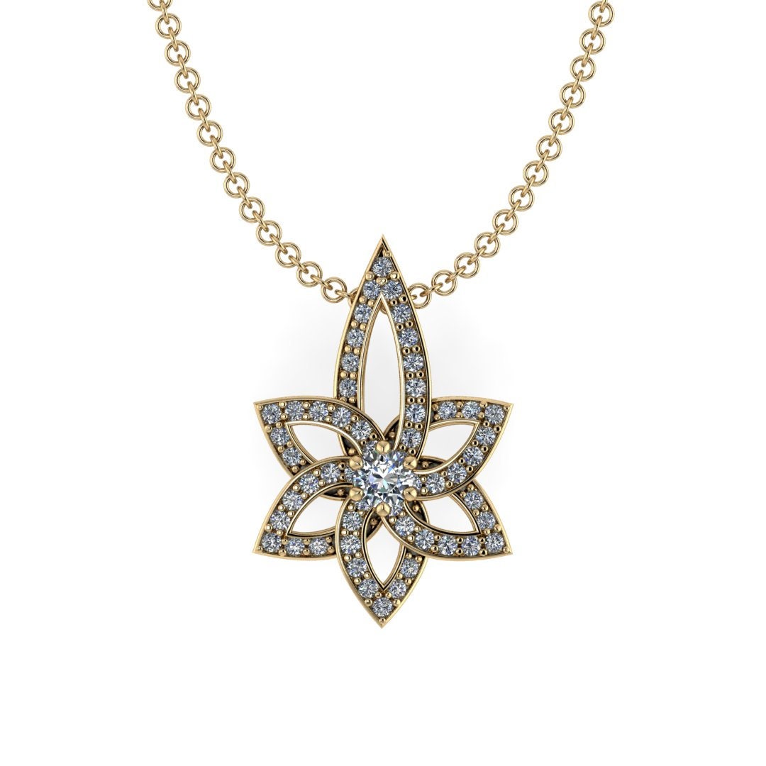 ELENTARI : Elvish Inspired Star Pendant | Celestial Pendant | Flower ...