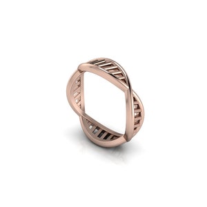 HELIX : DNA Inspired Ring, Sciene Themed Engagement Ring or Wedding ...