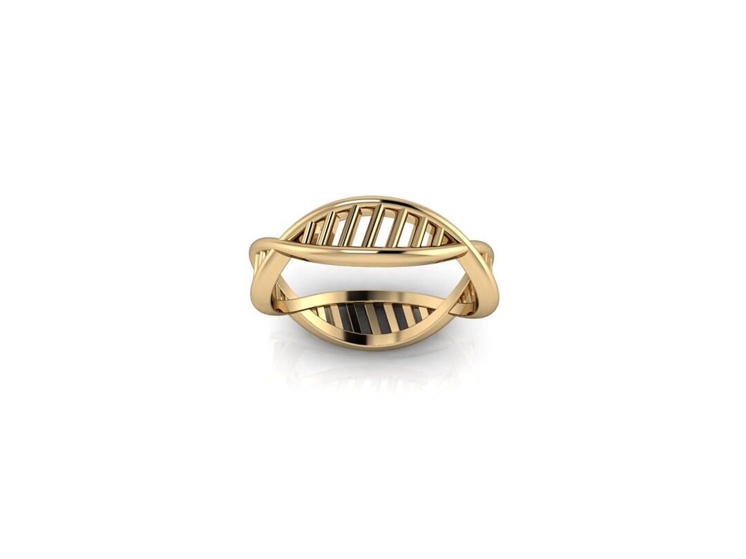 HELIX : DNA Inspired Ring, Sciene Themed Engagement Ring or Wedding ...