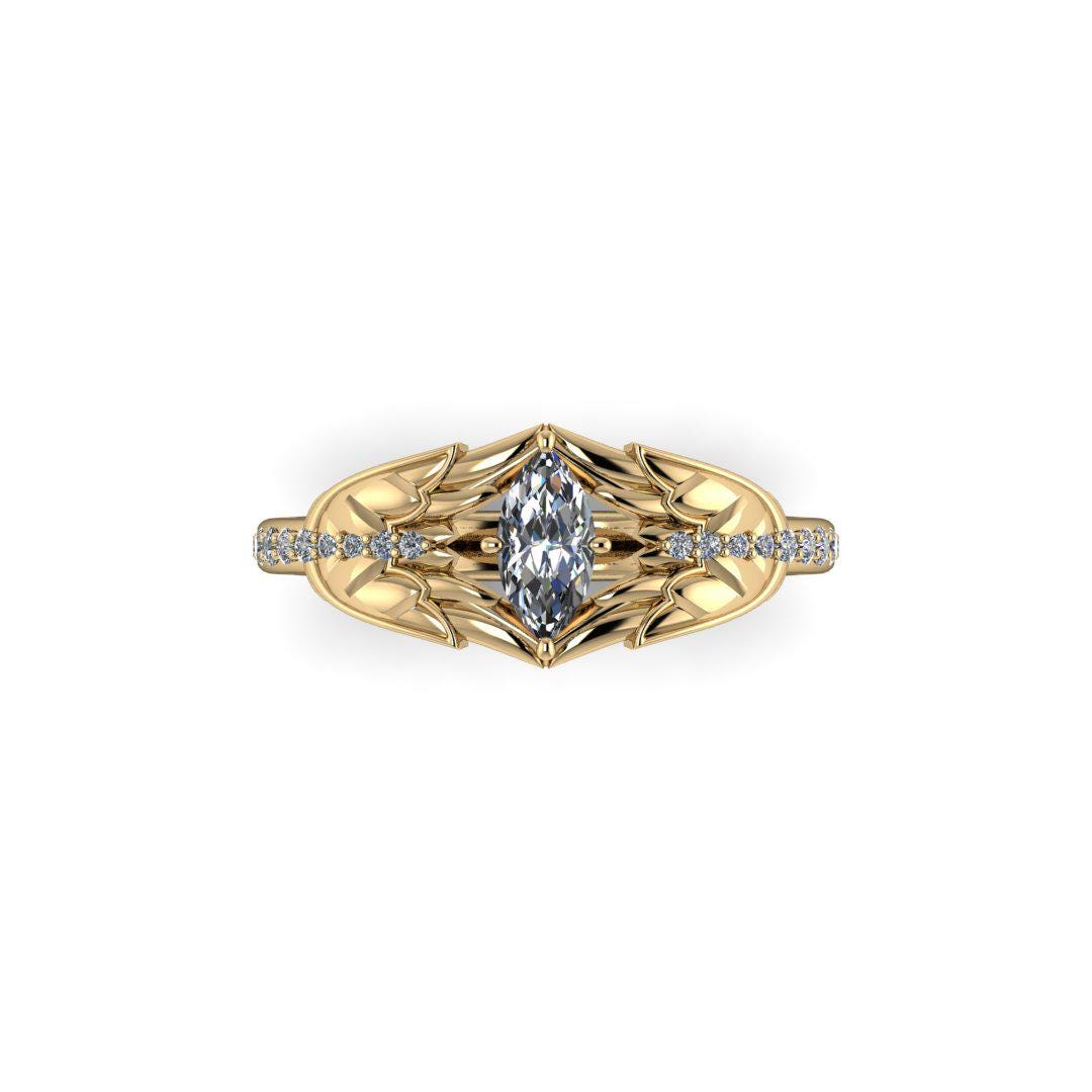 SERAPHIM : Angelic Diamond Engagement Ring | Promise Ring | Right Hand ...