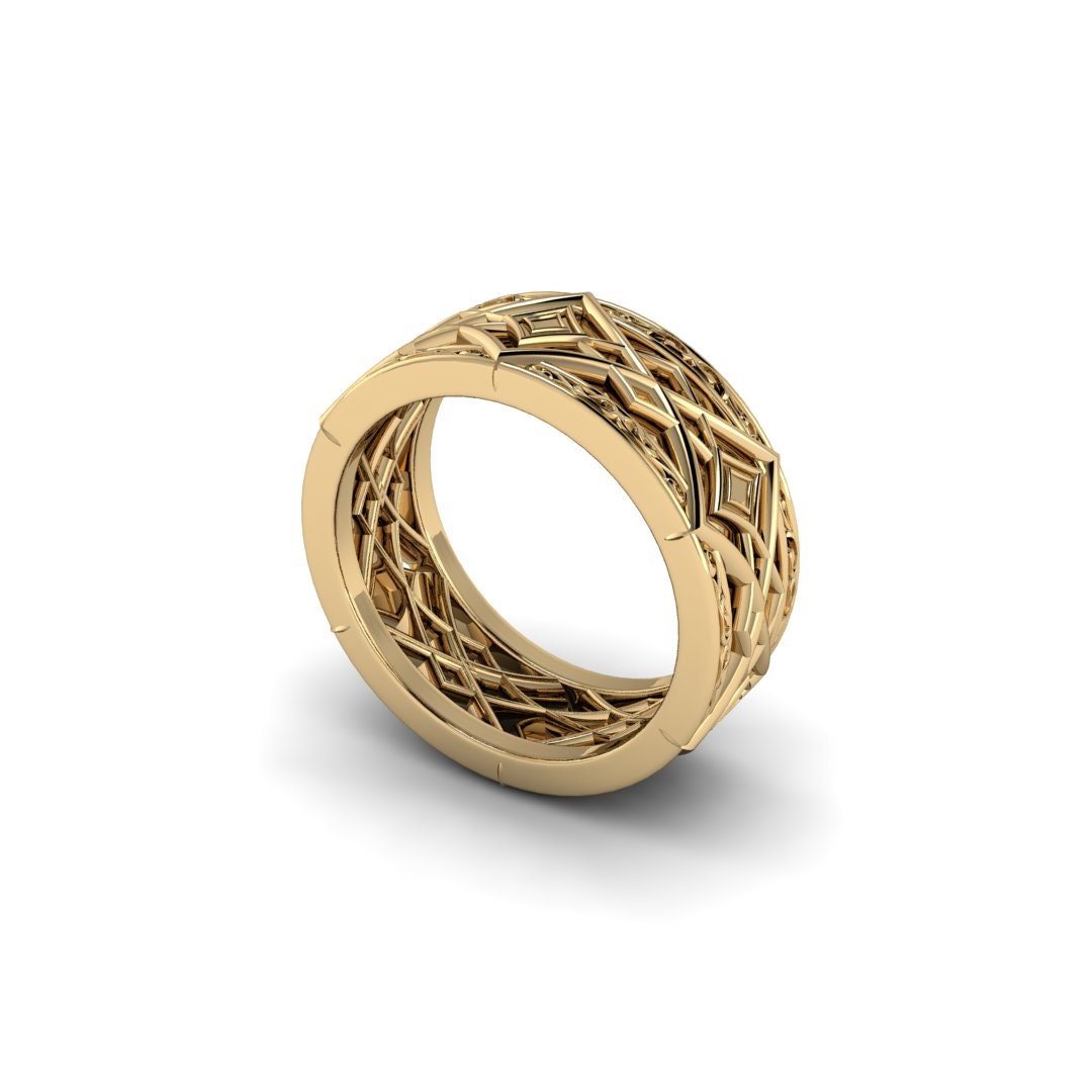 ELVEN PRINCE : Elvish Inspired Wedding Band Elven Ring - Etsy