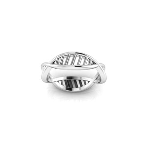 HELIX : DNA Inspired Ring, Sciene Themed Engagement Ring or Wedding ...