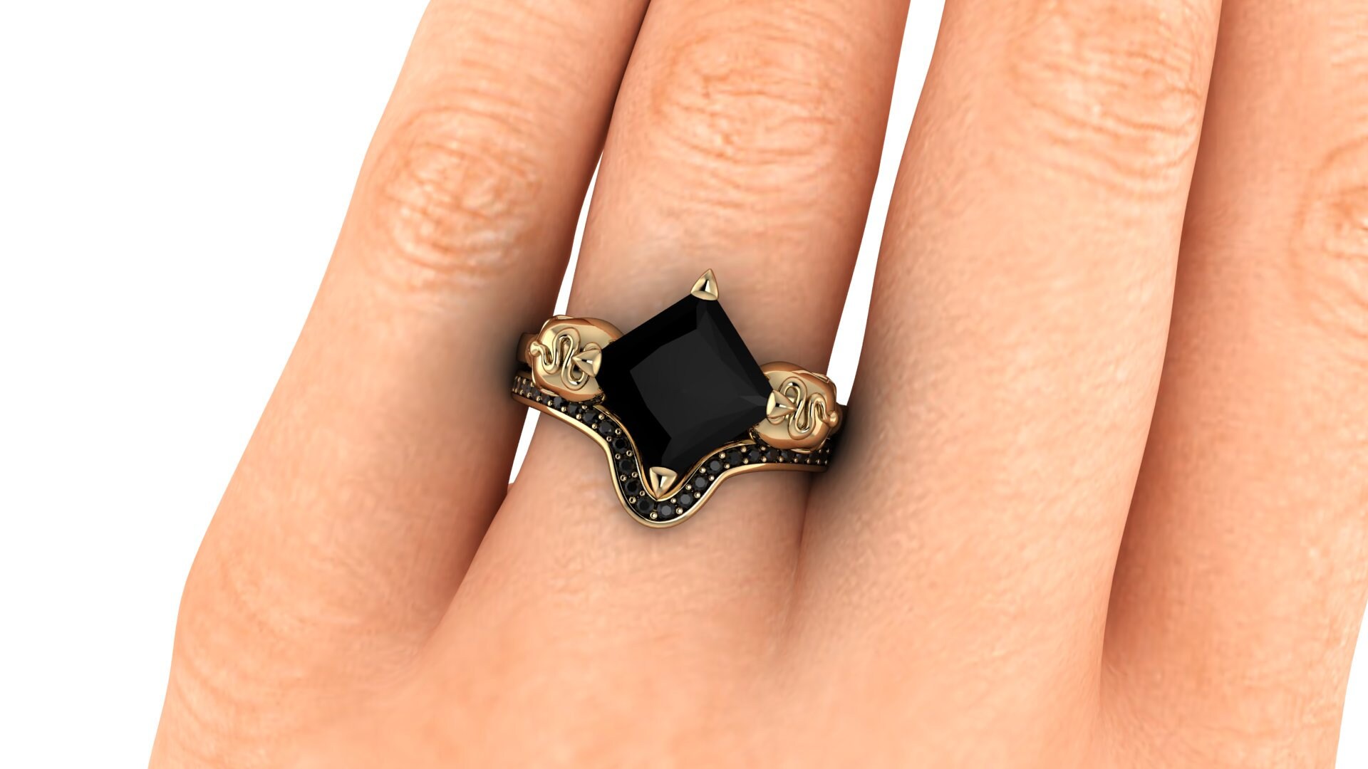 RIDDLE : Matching Contour Wedding Band for My RIDDLE Skulls & | Etsy