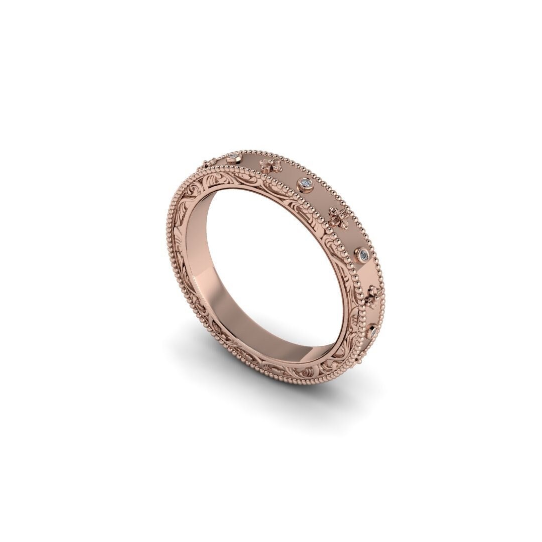 SIMPLY SOPHIE : Anime Inspired Wedding Band | Diamond Wedding Ring ...