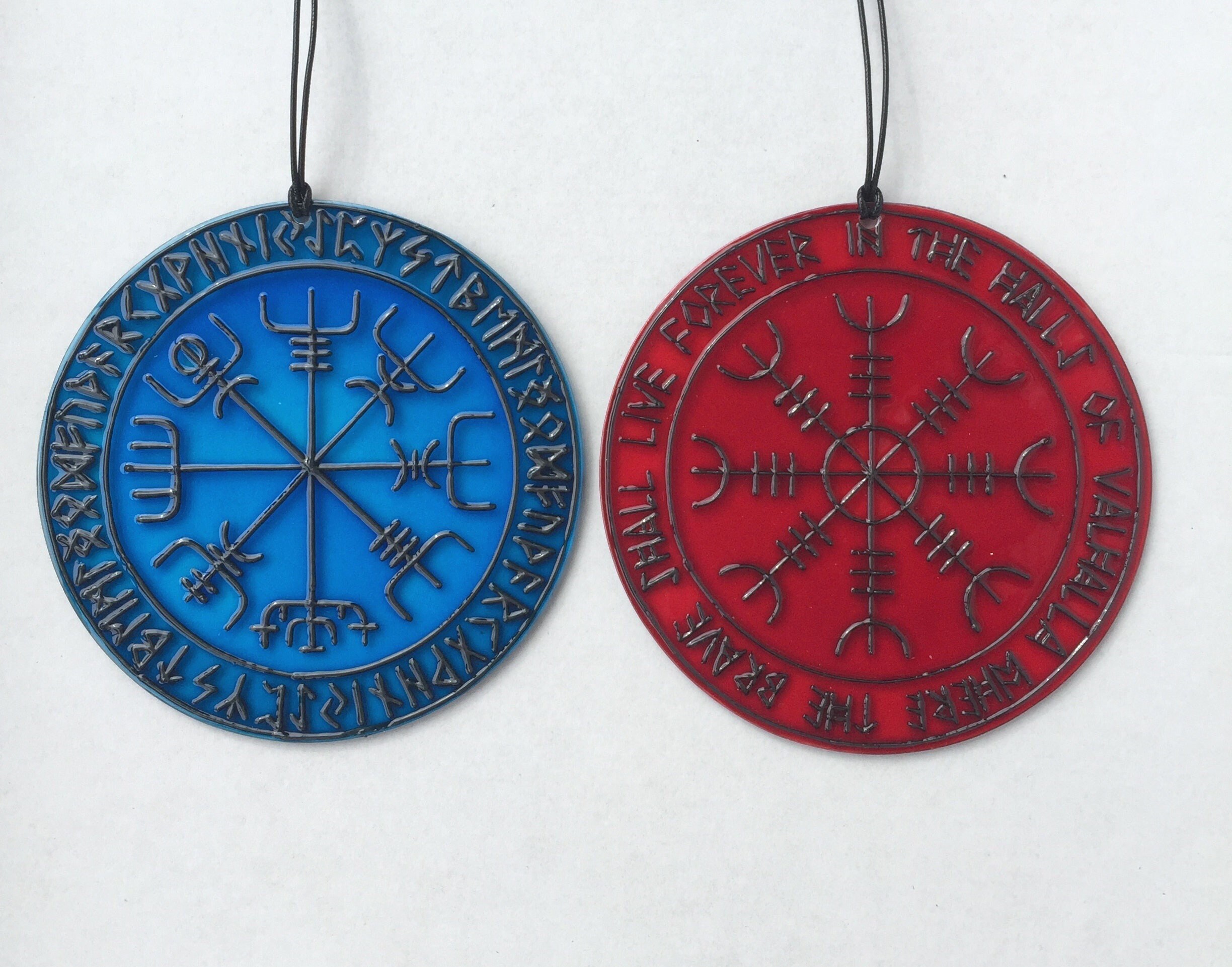 Vegvisir Viking Compass Runes Shield Gifts Wall Art Decor | Etsy