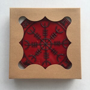 Viking Shield The Helm of Awe Runes Gifts Wall art decor | Etsy