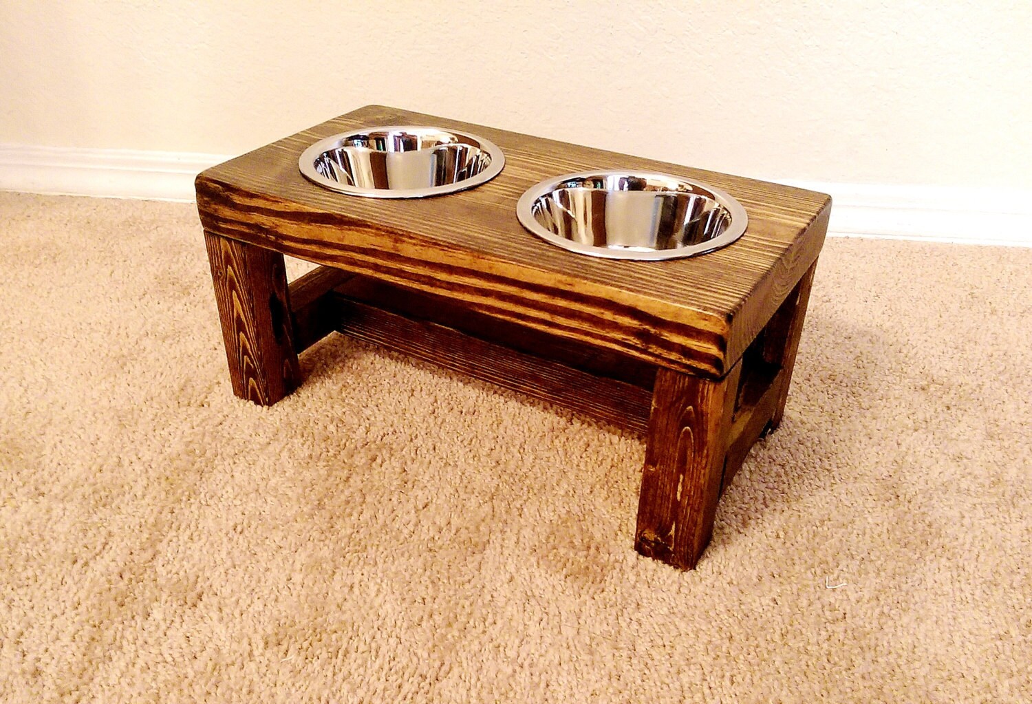 Elevated dog bowl Small dog feeder Dog bowl Dog lover gift | Etsy