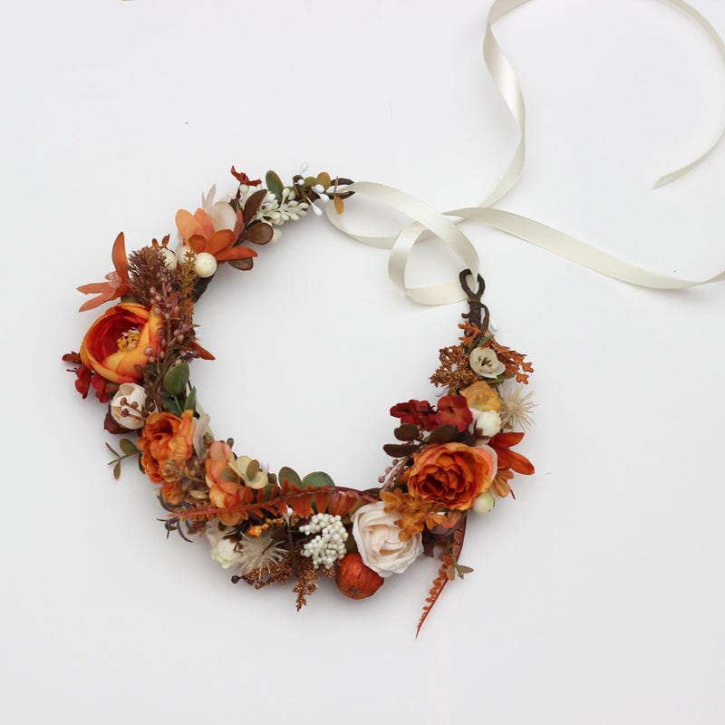 Fall Floral Crown - Etsy